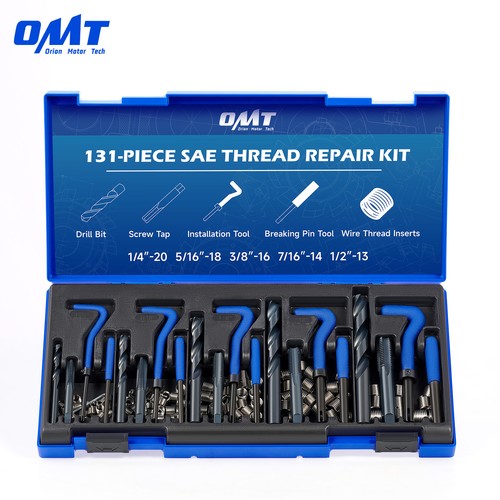 OMT 131pc Thread Repair Kit HSS Drill Helicoil Repair Kit Pro Coil ...