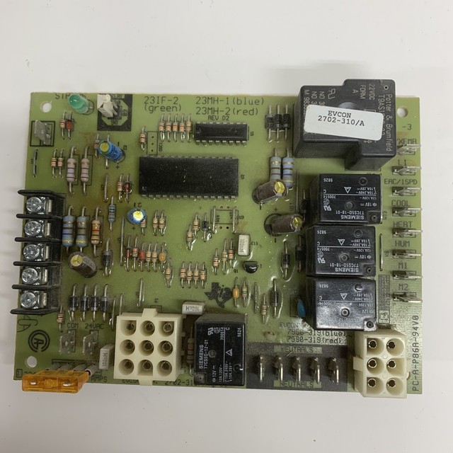 York Coleman Evcon 2702-310/A (green) Furnace Control Circuit Board ...