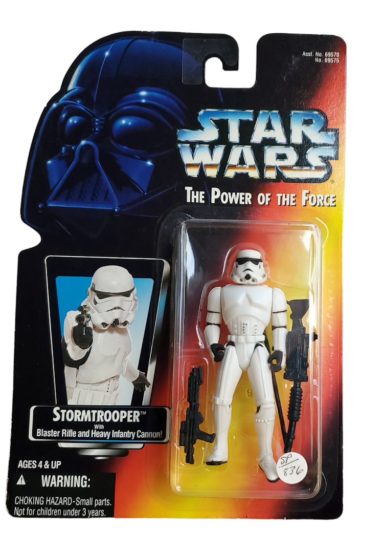 Star Wars Power of The Force Stormtrooper Blaster Rifle Heavy Infantry ...