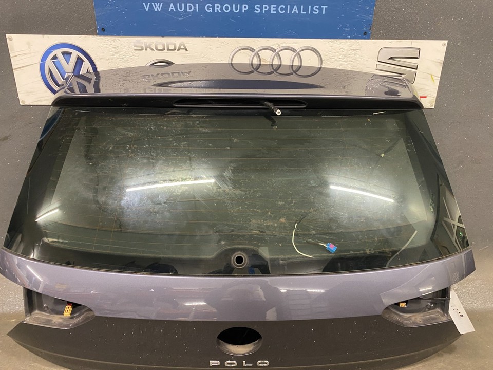 VW POLO TAILGATE WITH CLEAR GLASS AND SPOILER FITS MODELS 2018 TO 2025 ...