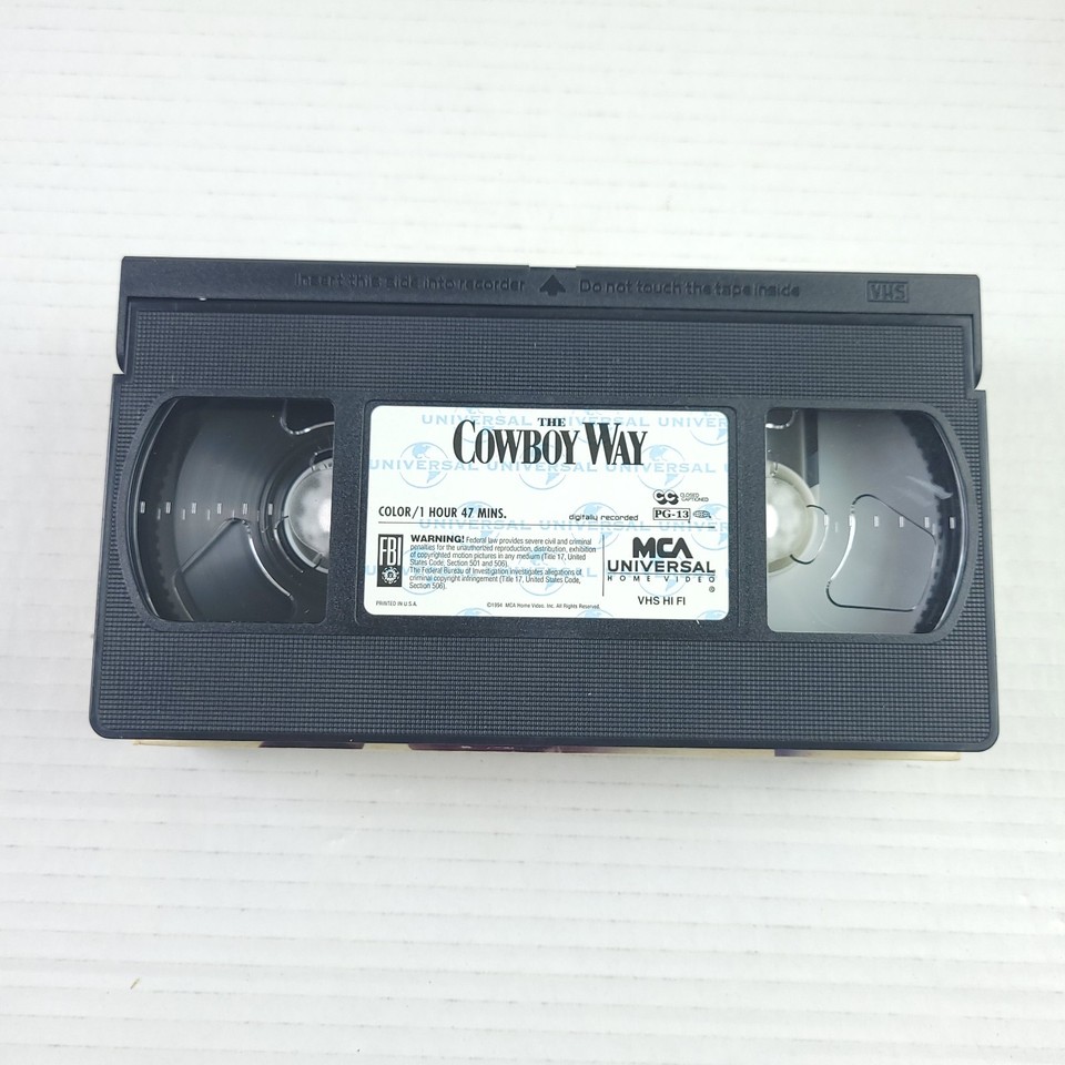 The Cowboy Way VHS Movie Tape Action Keifer Sutherland Woody Harrelson ...
