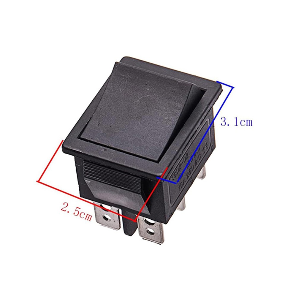 2 Pcs Power Wheel Gas Switch (6 Pin), Universal Accelerator Foot Pedal ...