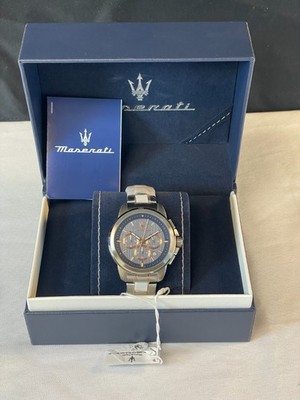 Maserati Successo R8873621008 Mens Blue Dial Silver Band Classic ...