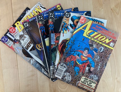Lot of 7 Vintage 80s/90s Batman/Superman Comics, Detective Comics ...