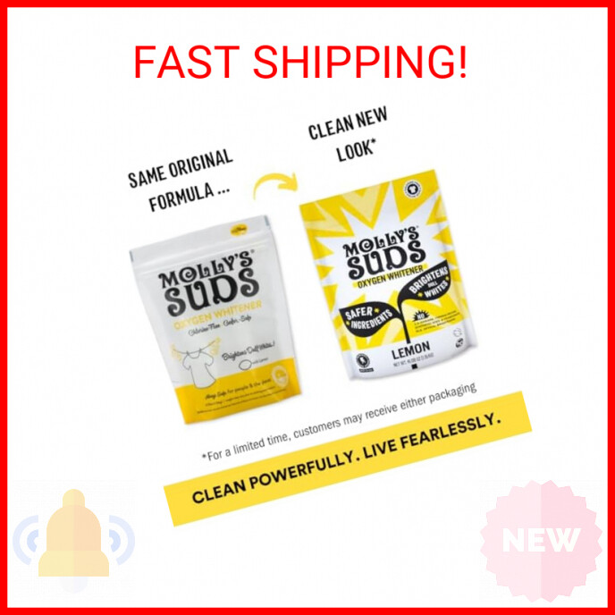 Molly's Suds Oxygen Whitener | Powerful Bleach Alternative, Chlorine ...