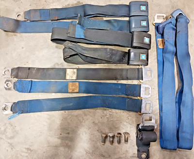 1967-69 CAMARO FIREBIRD SEAT BELT SET + RETRACTOR + SHOULDER BELTS ...