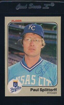 1983 Fleer #124 Paul Splittorff Royals Signed Auto *27586 | eBay