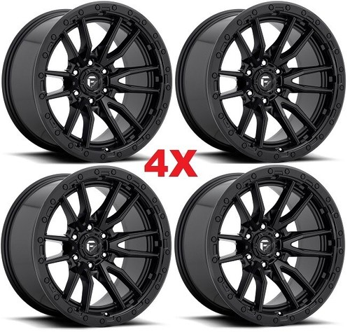 17 FUEL REBEL D679 BLACK WHEELS RIMS 6X135 SET OF 4 FITS FORD F-150 F ...