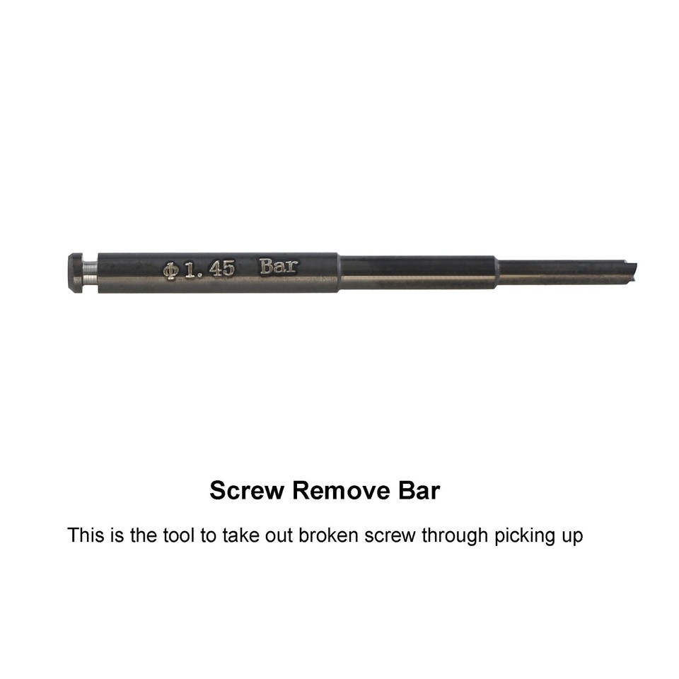 Implant Fixture Remover Extractor Fractured Screw Removal Drill Tap Bar ...