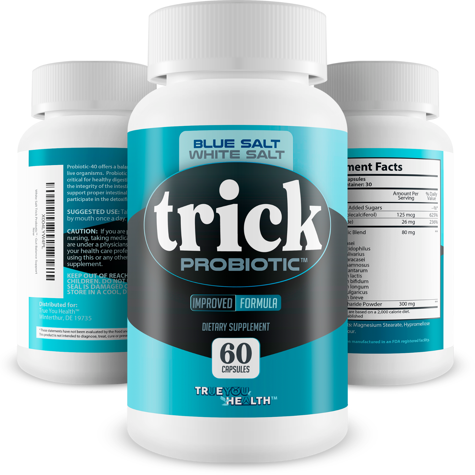Blue Salt White Salt Trick Probiotic - Our Best Probiotics for Men | eBay