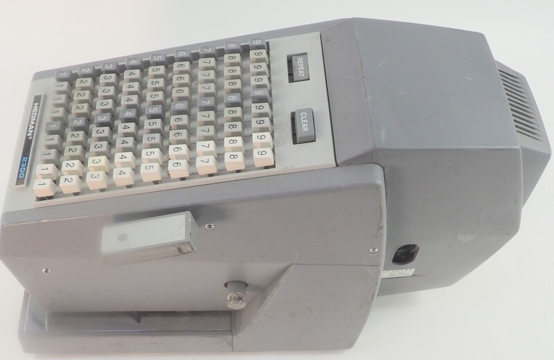 Vintage Hedman 2300 F&E Check Signer Protector Endorser (No Keys) | eBay
