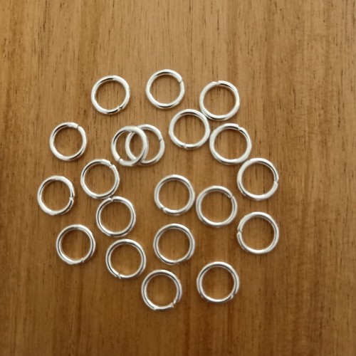20pcs Silver Alloy Jump Rings 8mm DIY Jewellery Charms AUS Free Postage ...