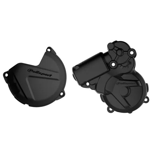 Polisport Black Clutch Ignition Cover Guard Protector Kit Husqvarna ...