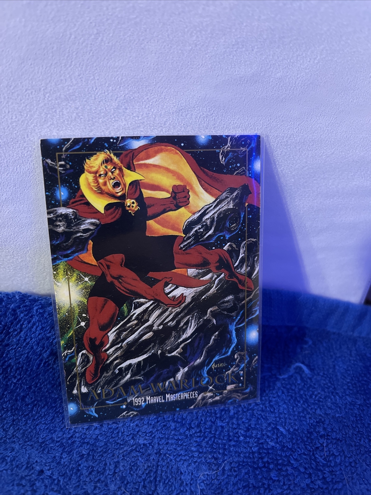 1992 Marvel Masterpieces ADAM WARLOCK JOE JUSKO ART GRAIL SET Skybox ...