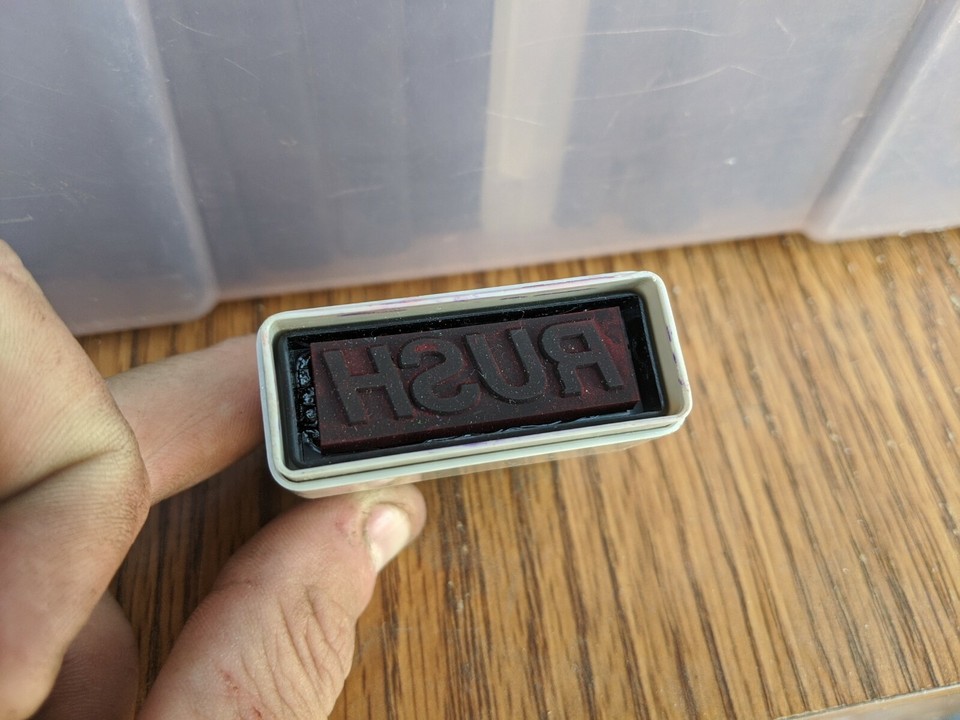2000 Plus RUSH Office Postage Self-Inking Stamp | eBay
