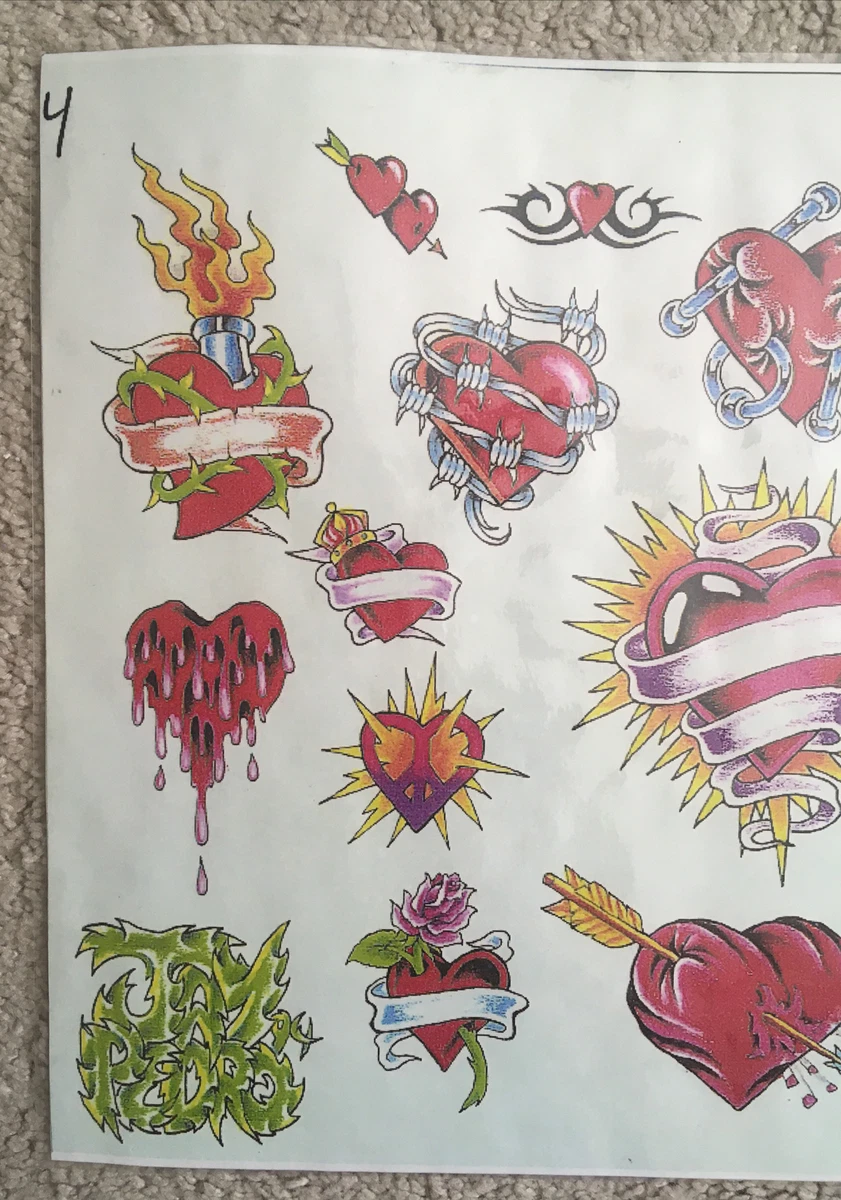 Rose Cross Heart Tattoo