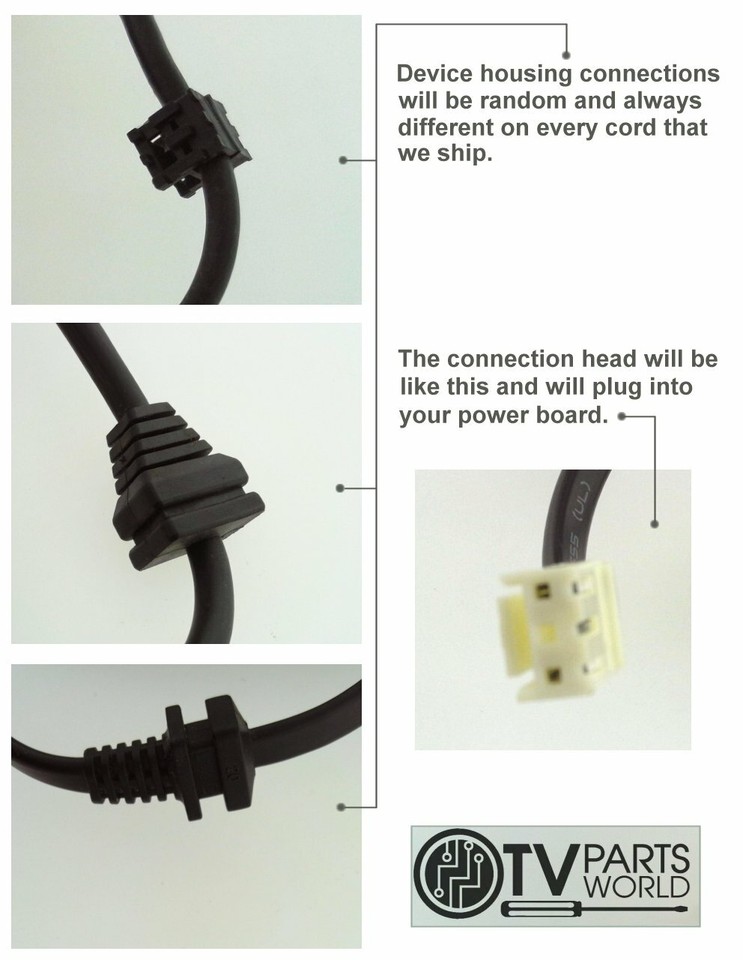 ONN ONC32HB18C03 Power Cord Cable with Connection To Power Board TPW ...