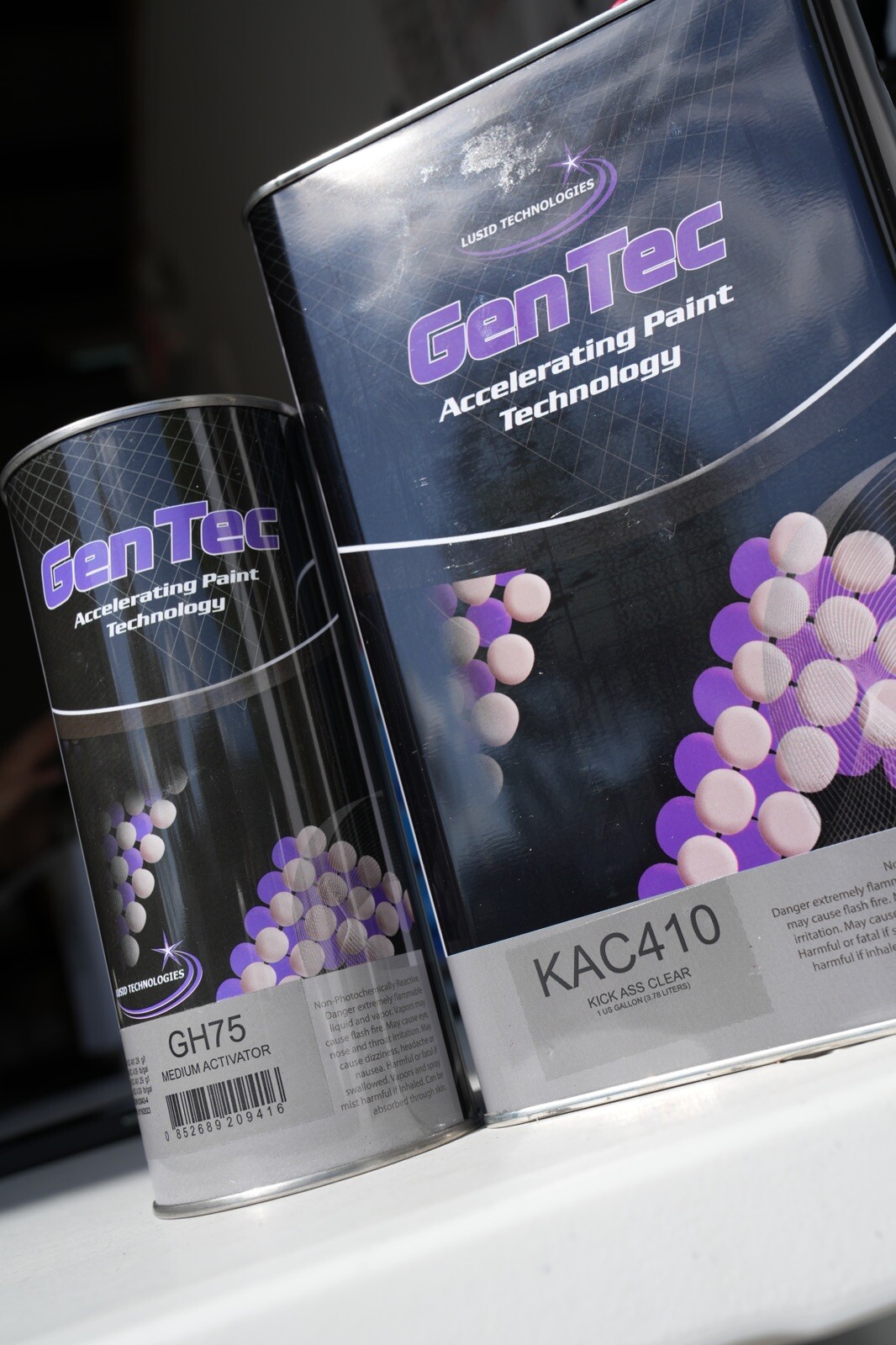 GenTec KICK ASS CLEAR Premium High Gloss Auto 4:1 Clear Coat Kit KAC410 ...