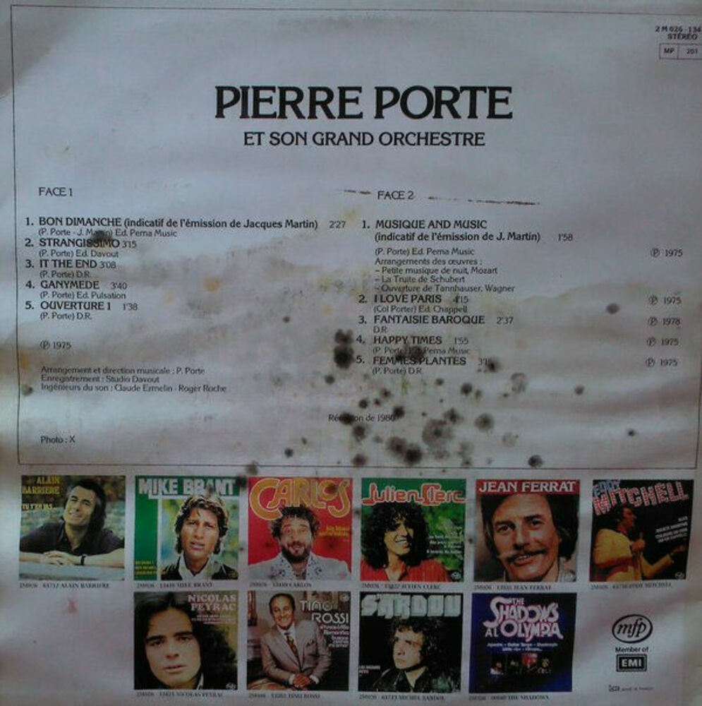 Bon Dimanche - Musique And Music| Pierre Porte Et Son Grand Orchestre ...
