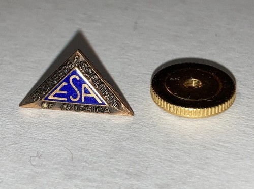 Engineers and Scientists of America Vintage Screw-back Lapel Pin | eBay