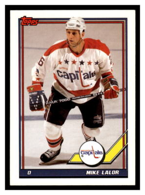 1991 Topps #483 Mike Lalor - Washington Capitals | eBay