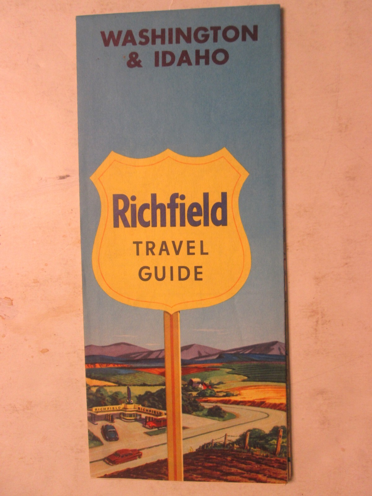 Richfield Highway Road Map of Washington and Idaho 1954 | eBay