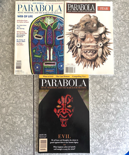 Parabola Magazine Mixed Lot Of 3 Issues 1998 1999 2004 Web of Life Evil ...