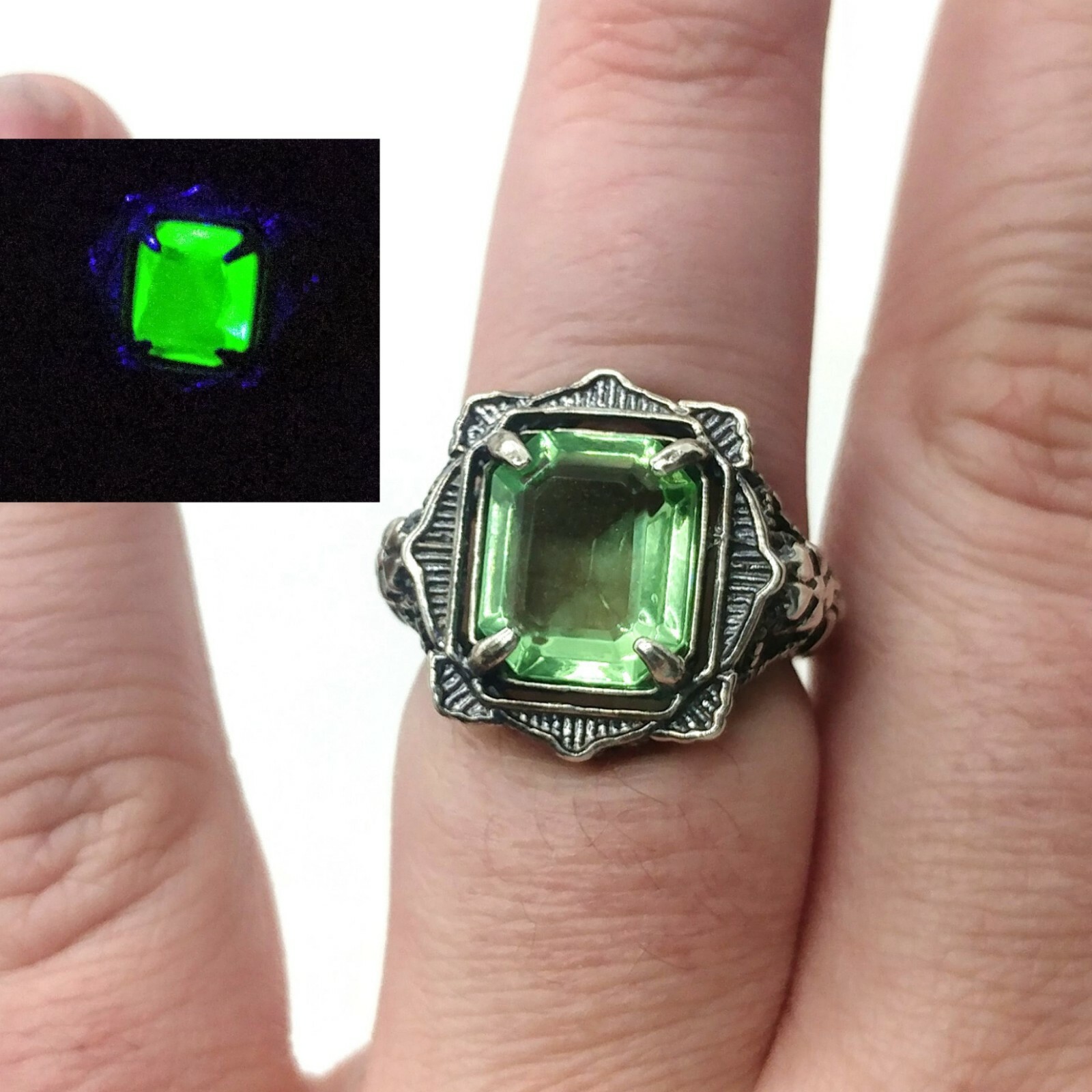 Uranium Glass Ring