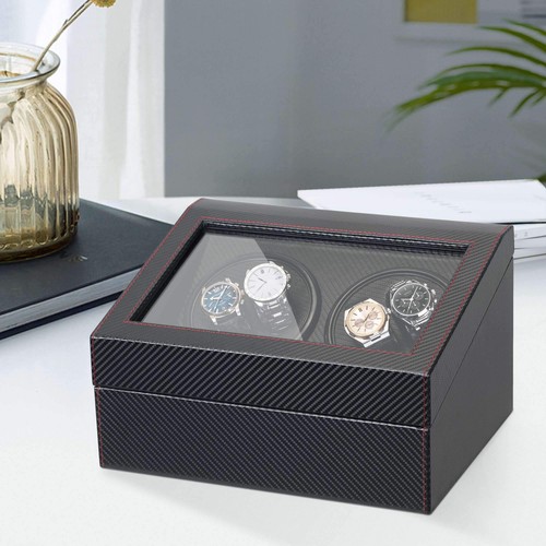 Automatic Watch Winder with 4 Quiet Running Motor Watch Winding ...