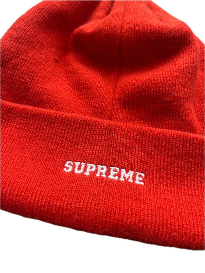 Supreme x Champion 3D Metallic Beanie Brick Red | eBay UK