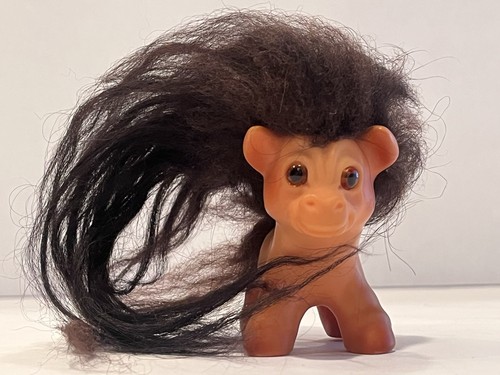 Vintage Dam Troll Horse Pony with Long Brown Hair 1960s Collectible Toy ...