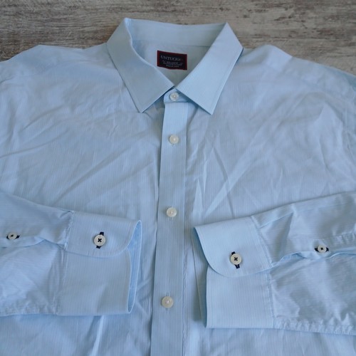 UNTUCKit XX Large Mens Light Blue 90% Cotton 10% Linen Long Sleeve ...