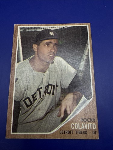 1962 Topps # 20 Rocky Colavito Detroit Tigers | eBay