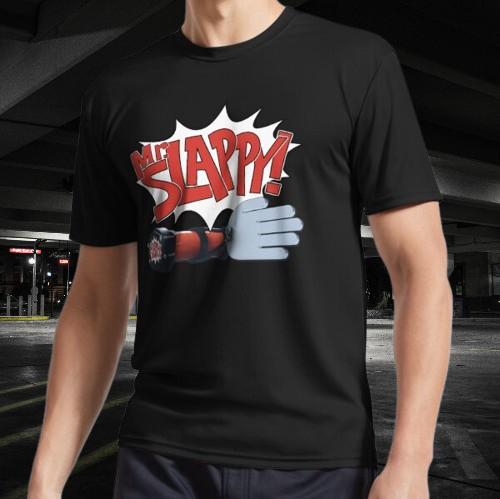 Mr. Slappy Active Logo T-Shirt Funny Size Mode American T-shirt | eBay
