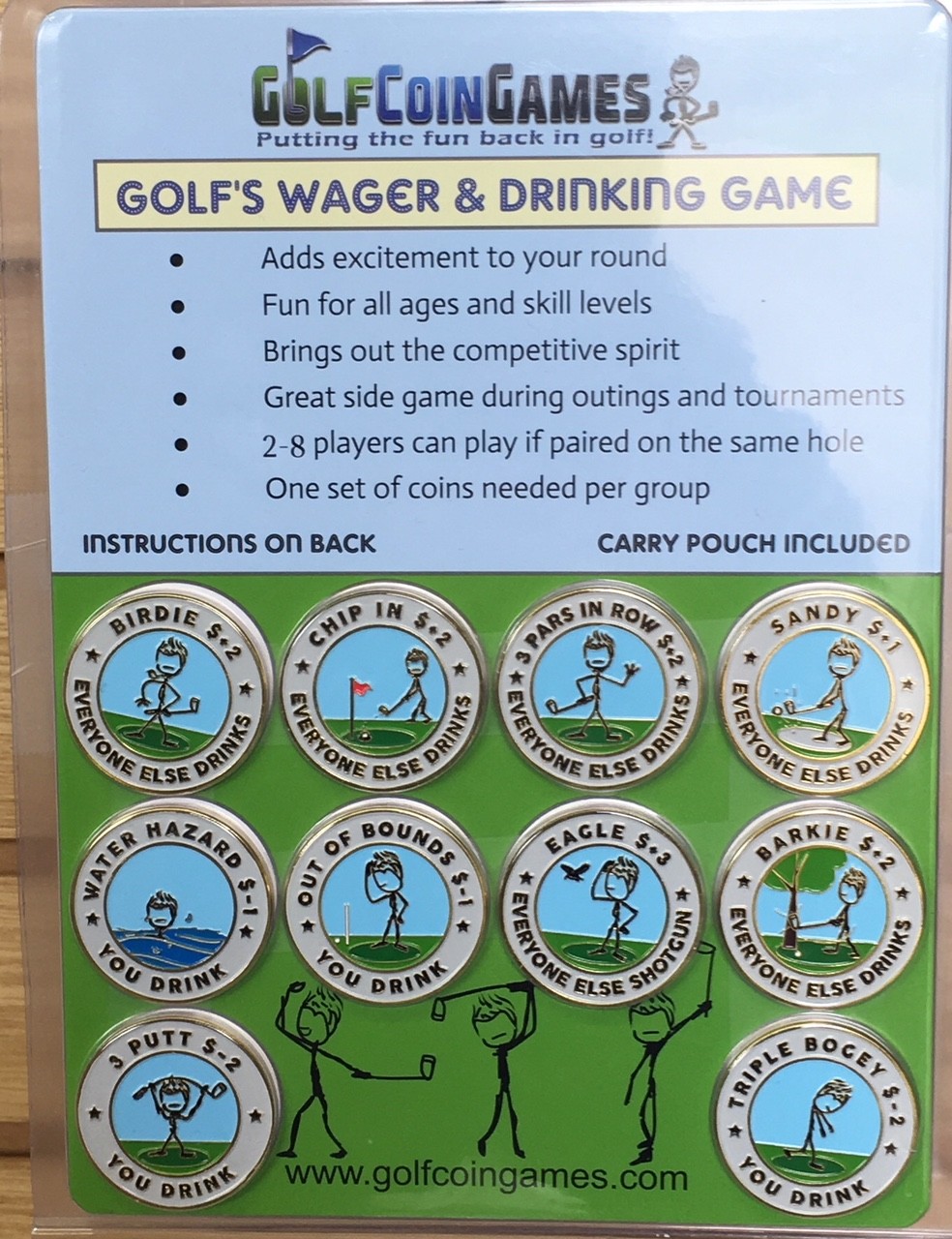 #1 on course Golf Coin Game- Golf's Wager & Drinking Game - Free ...