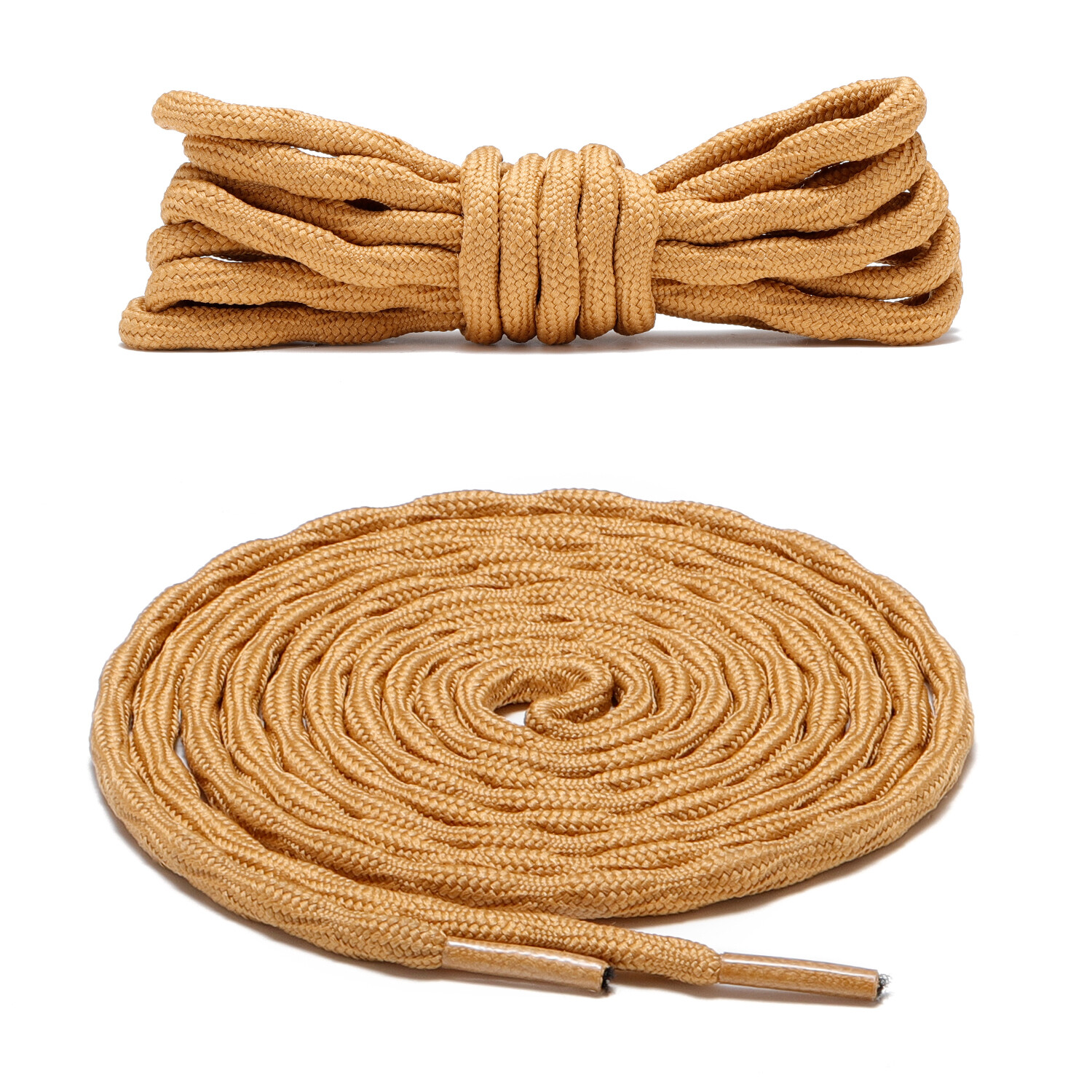 2 Pair Wave Tan Hiking Work Boot Shoe Laces for 5 6 7 8 9 10 eyelets ...