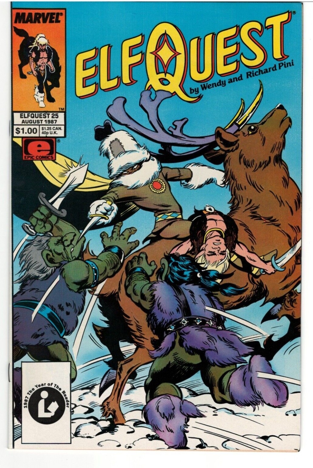 Lot of 10 Elfquest Comics : MARVEL/EPIC : Issues #11-13,16,17,20-22,24 ...