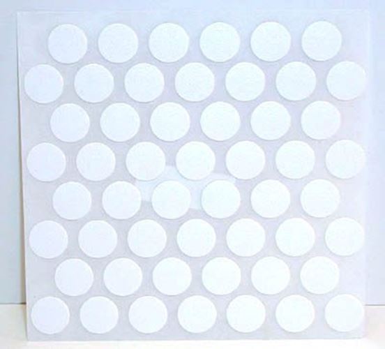 FastCap Adhesive Cover Caps PVC White 9/16" (1 Sheet 52 Caps) | eBay
