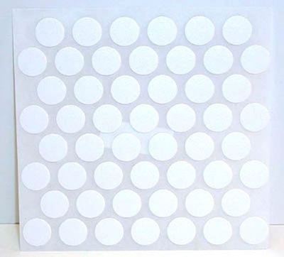 FastCap Adhesive Cover Caps PVC White 9/16" (1 Sheet 52 Caps) | eBay