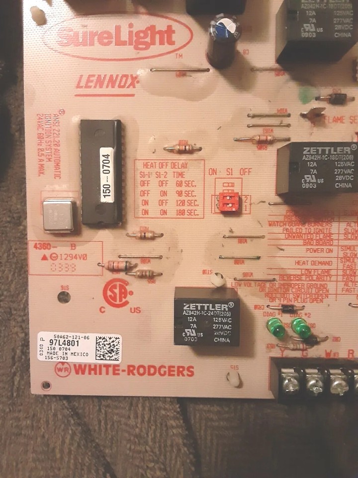 Lennox SureLight 97L4801 / 50A62-121 Furnace Control Circuit Board | eBay