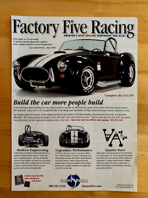 2005 Print Ad Factory Five Cobra Kit | eBay