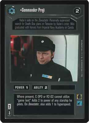 Commander Praji (Premiere-Limited) | Decipher Star Wars CCG | NM/LP | eBay