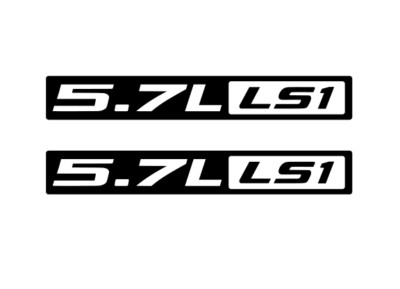 5.7 LS1 Badge Vinyl Decal Sticker Badge Fender Bumper Graphic LS SWAP ...