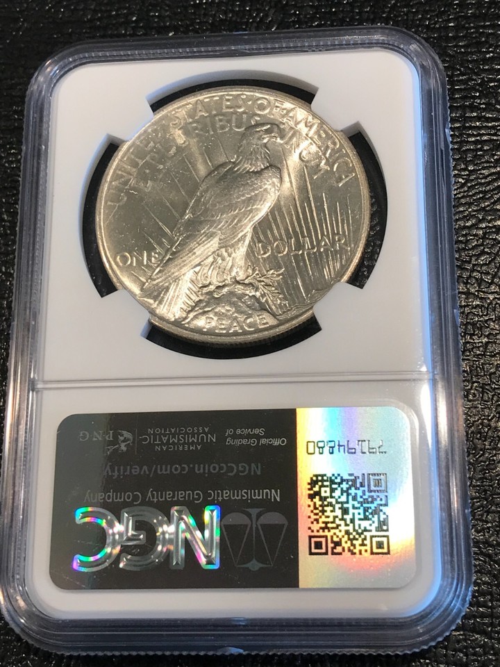 NGC 1925 P MS62 PEACE SILVER DOLLAR COIN-STRONG DETAILS-MAR177 | eBay