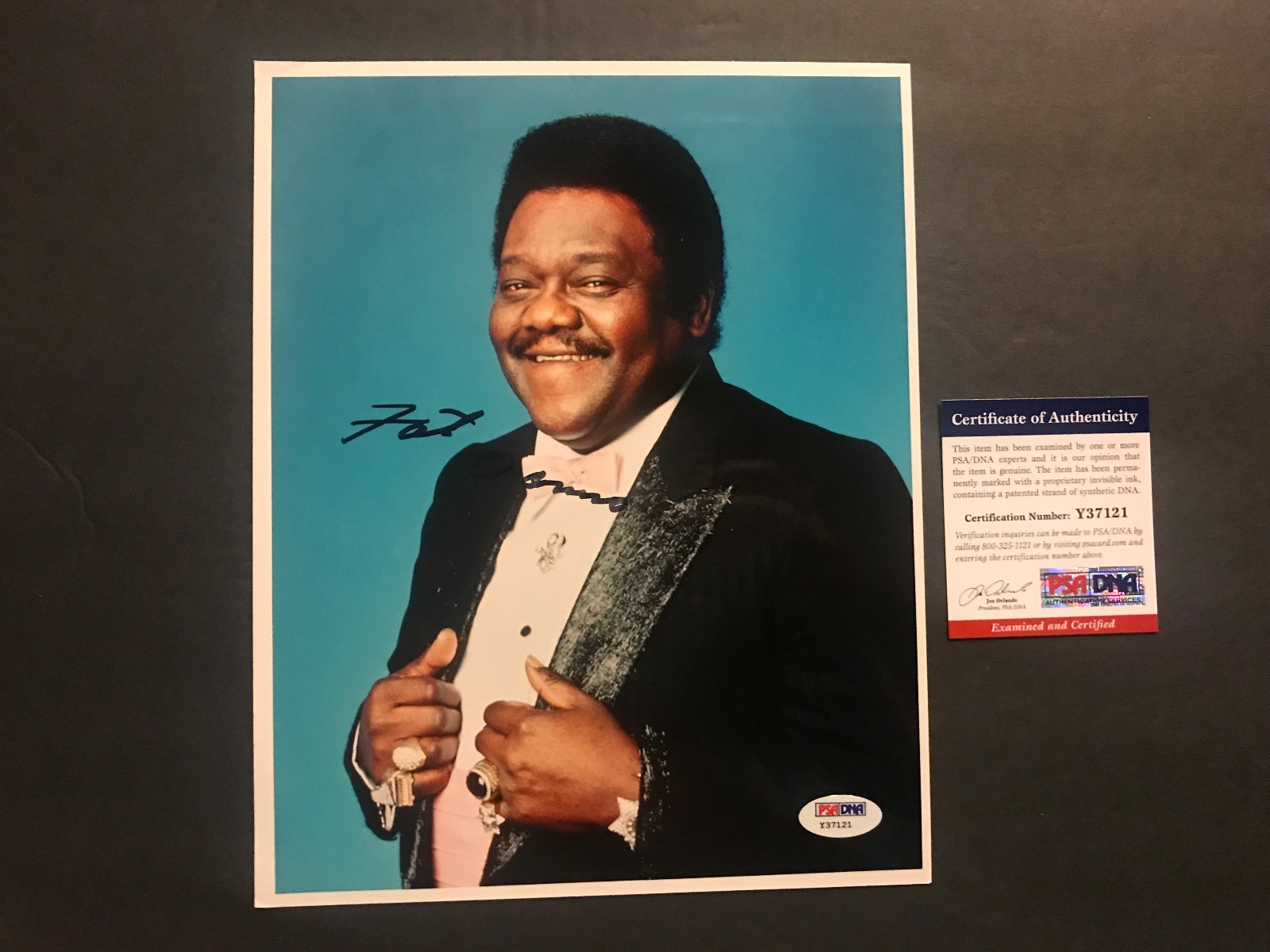 Fats Domino Classic signed autographed blues legend 8x10 Photo PSA/DNA ...