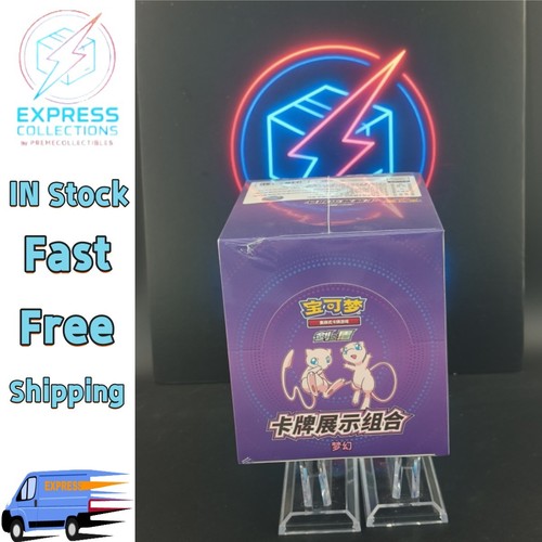 IN STOCK Pokemon TCG S-Chinese Mew Photo Frame Exhibition Gift Box Case ...