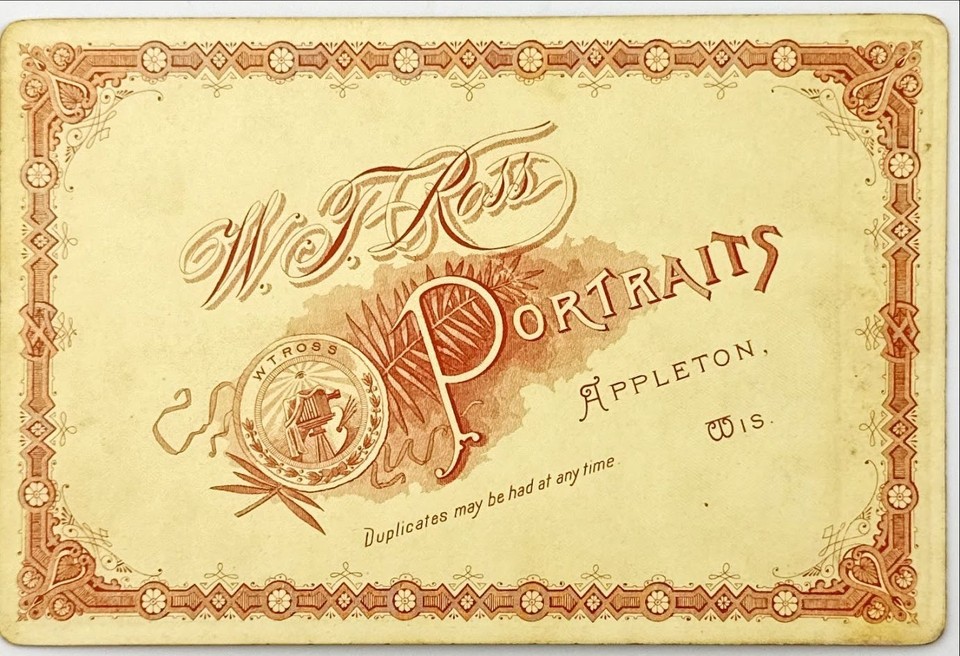 Victorian Children Appleton WI Girl Portrait Cabinet Card Lace Collar ...