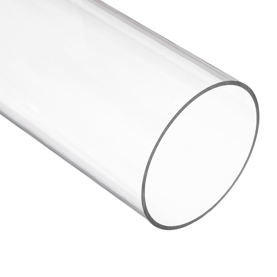 Plastic Pipe Rigid Polycarbonate Round Tube Clear 104mm ID 110mm OD 9.6 ...
