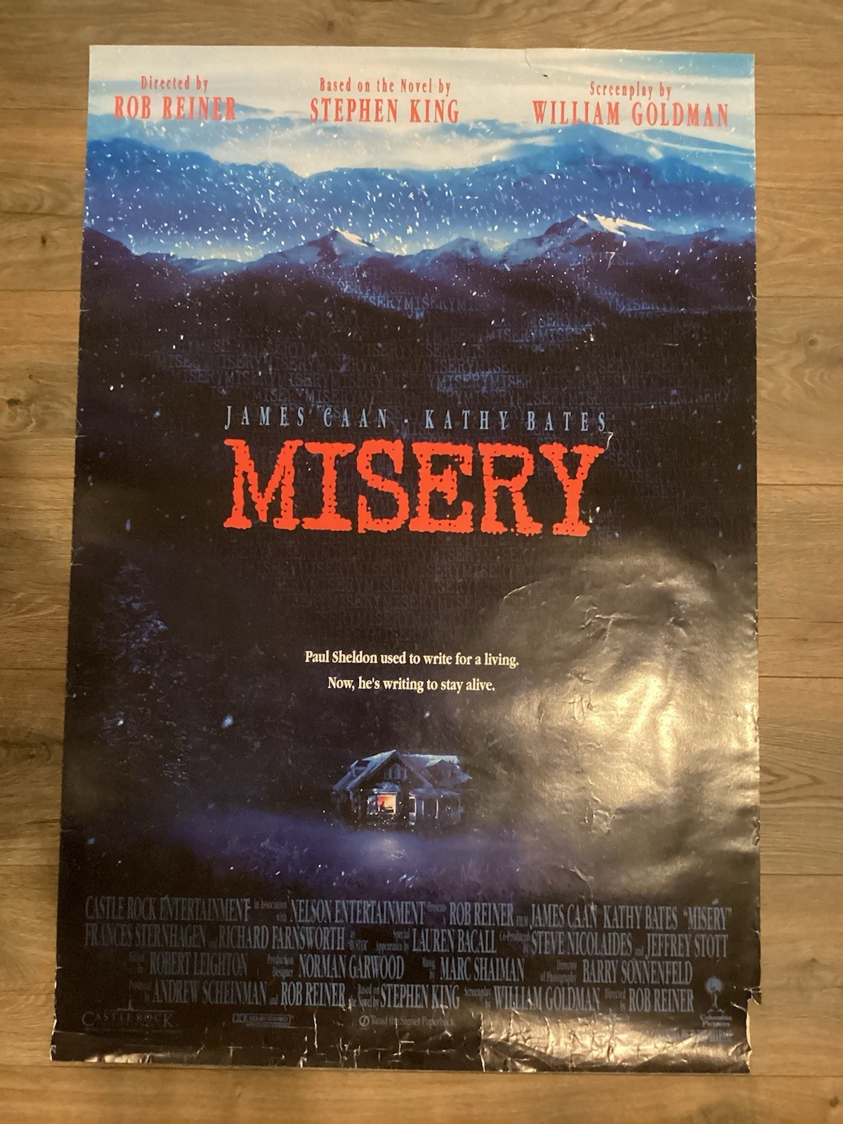 MISERY - 27x40 Rolled Movie Poster - 1990 Stephen King Horror/ Caan ...