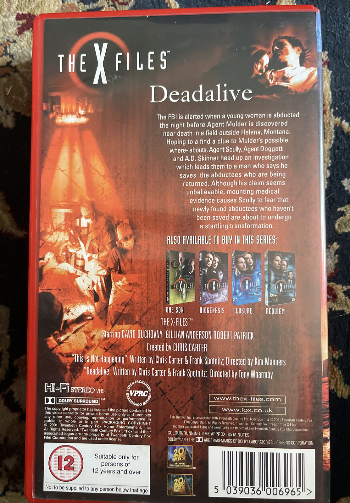 The X Files Deadalive (VHS/SUR, 2001) for sale online | eBay
